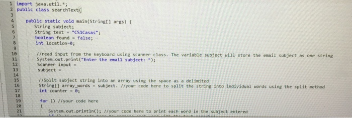Solved Use of arrays to search for specific information. | Chegg.com