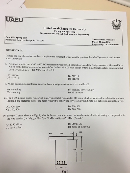 Solved Architect Want To Use A 300 Times 600 RC Beam simply Chegg