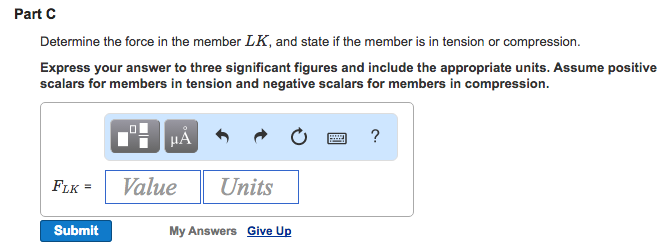 Solved Fundamental Problem 6.8 Part A Determine the force in | Chegg.com
