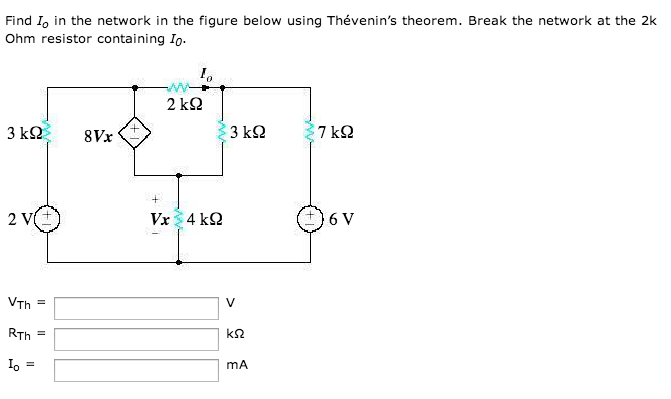 Solved Find Io in the network in the figure below using Th | Chegg.com