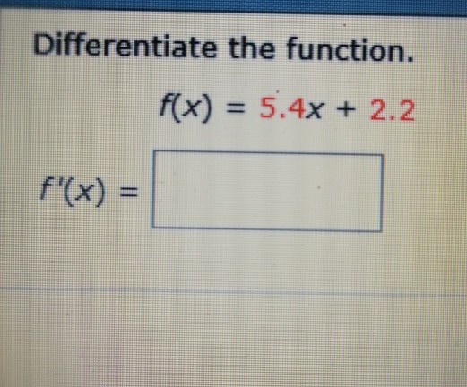 Solved Differentiate the function. f(x) = 280 f(x) = | Chegg.com Solved Differentiate the function. f(x) = 280 f(x) = | Chegg.com