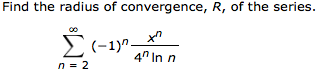 Solved radius and interval of convergence of ((-1)^n ((x^n)) | Chegg.com