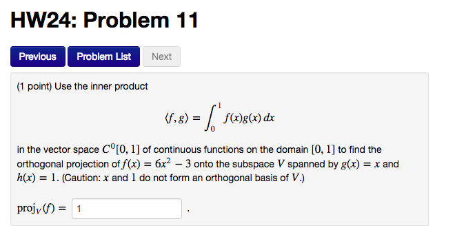 Solved HW24: Problem 11 Previous Problem List Next (1 point) | Chegg.com