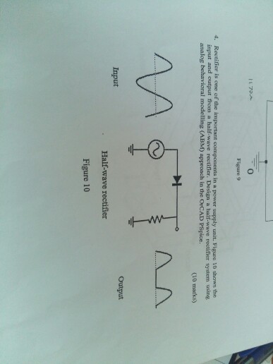 Solved 0 Figure 9 4. Rectifier is one of the important | Chegg.com