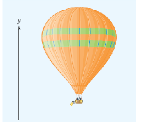 Solved A hot air balloon is rising up with a constant | Chegg.com