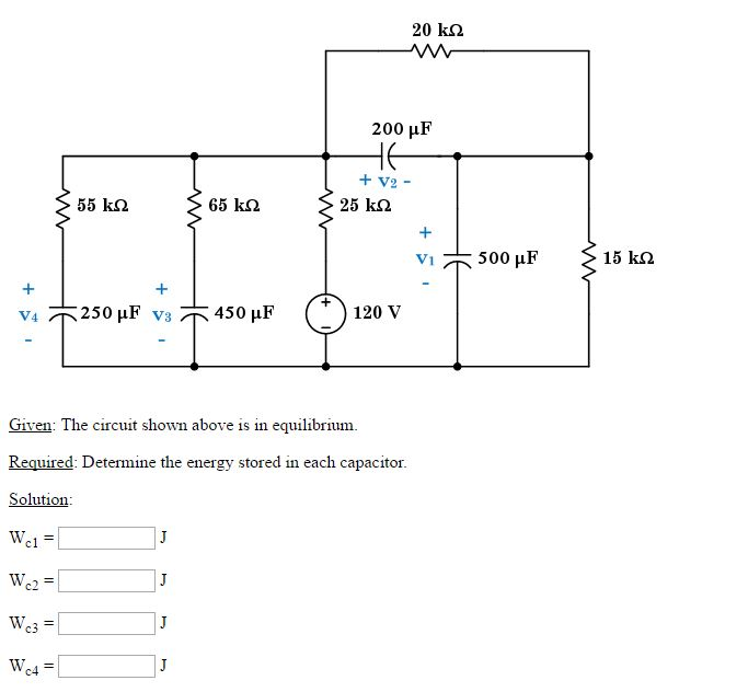 Solved Given: The circuit shown above is in equilibrium. | Chegg.com