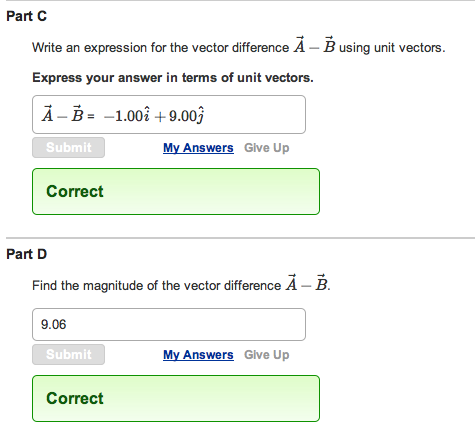 Solved Given the vector A = 4.00i -f 7.00j , find the | Chegg.com