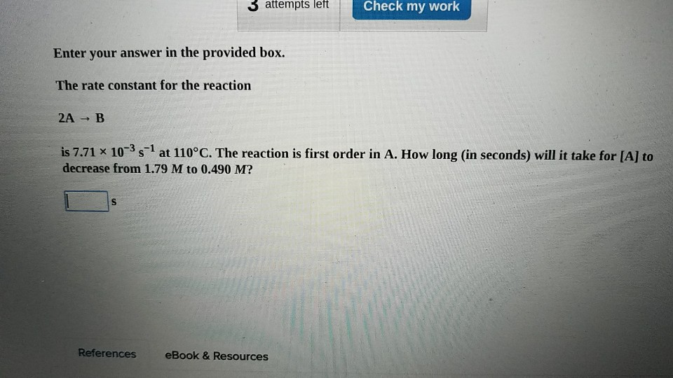 Solved 3 attempts left Check my work Enter your answer in | Chegg.com