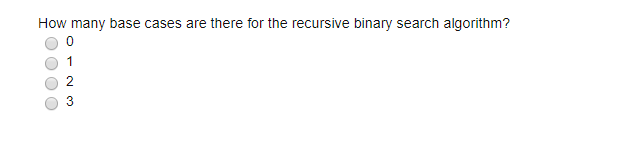 Solved How many base cases are there for the recursive | Chegg.com