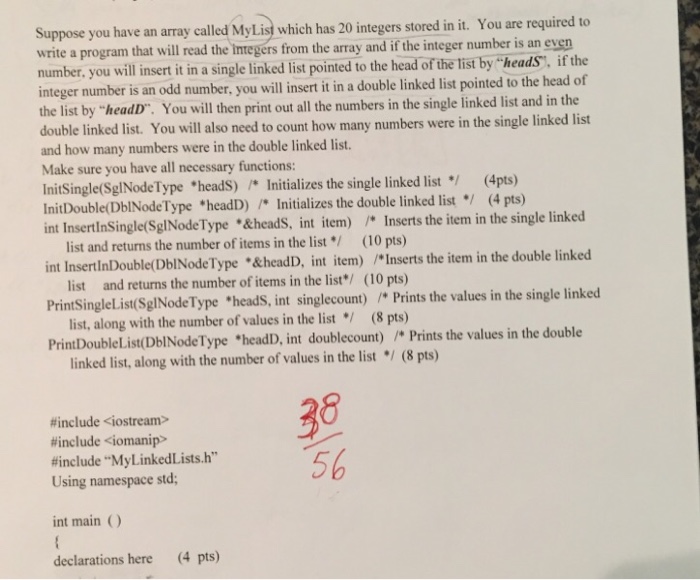 Solved Suppose you have an array called MyLish which has 20 | Chegg.com