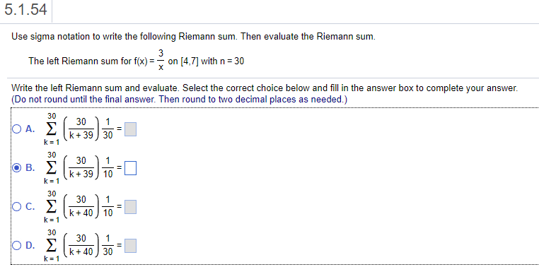 Solved Use sigma notation to write the following Riemann | Chegg.com