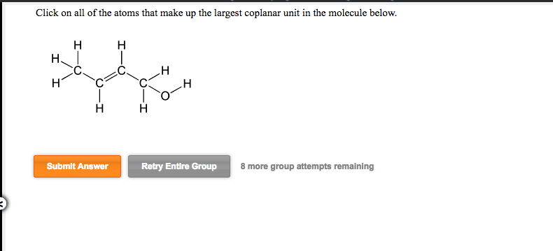 Solved Click on all of the atoms that make up the largest | Chegg.com