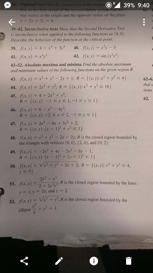 Solved Inconclusive tests Show that the Second Derivative | Chegg.com