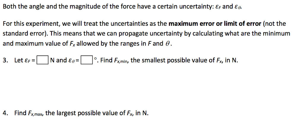 In a given experiment, a force F is applied on an | Chegg.com