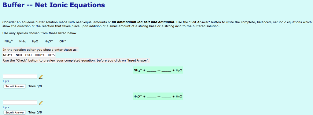 Solved Consider an aqueous buffer solution made with | Chegg.com