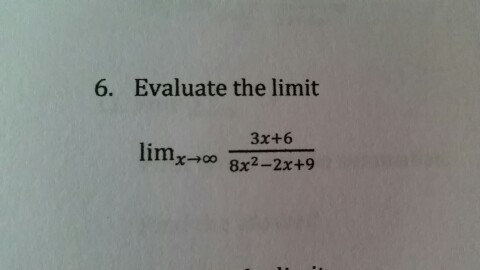 Solved Evaluate the limit lim_x rightarrow infinity | Chegg.com