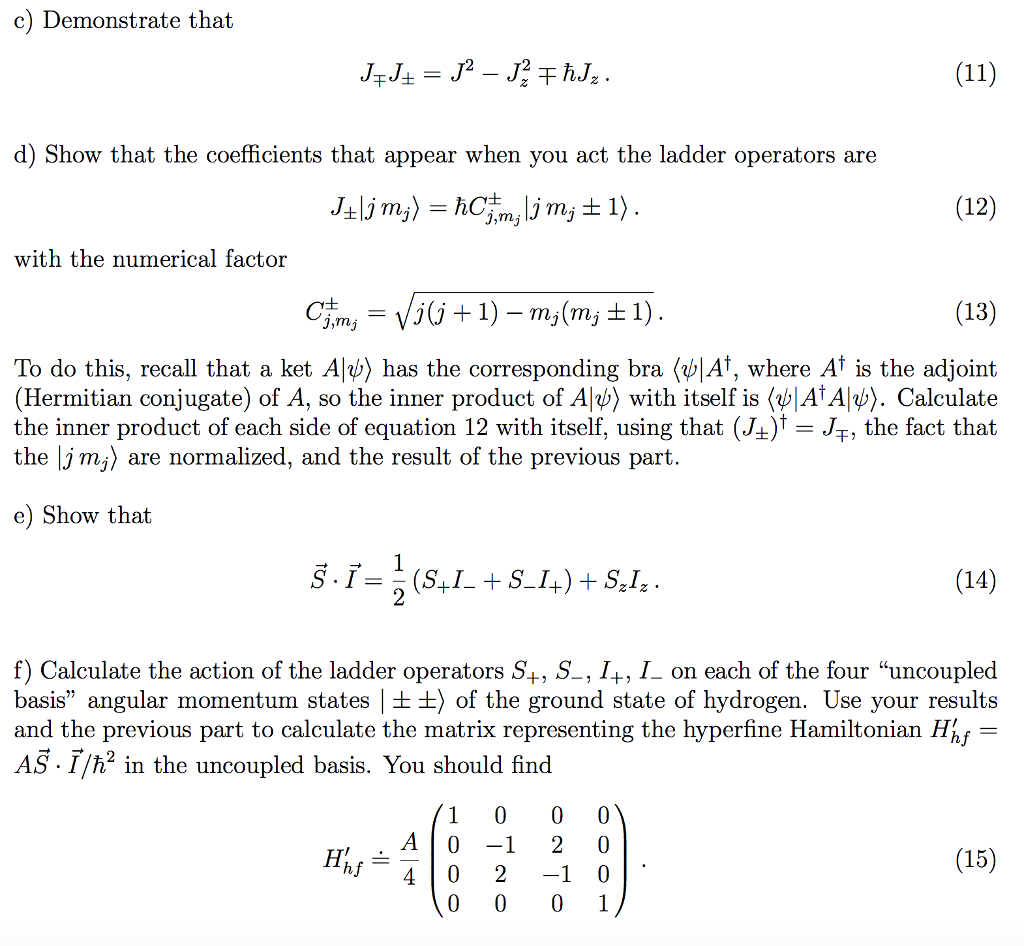 Solved An angular momentum vector operator J will satisfy | Chegg.com