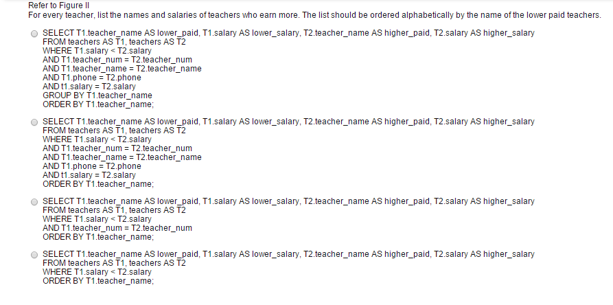 Solved Refer to Figure Il For every teacher, list the names | Chegg.com