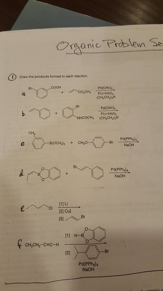 Solved Draw the products formed in each reaction. | Chegg.com