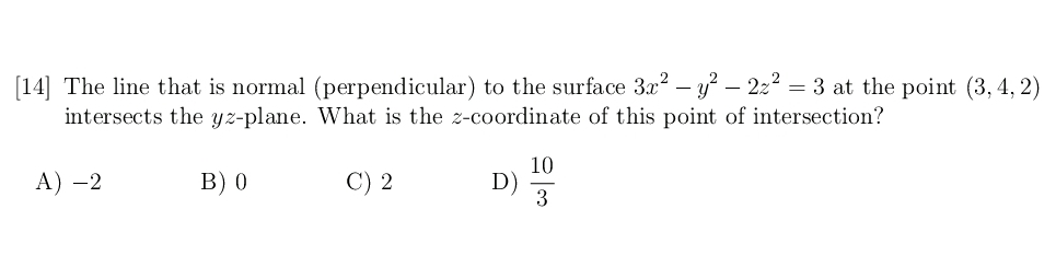 Solved The line that is normal (perpendicular) to the | Chegg.com