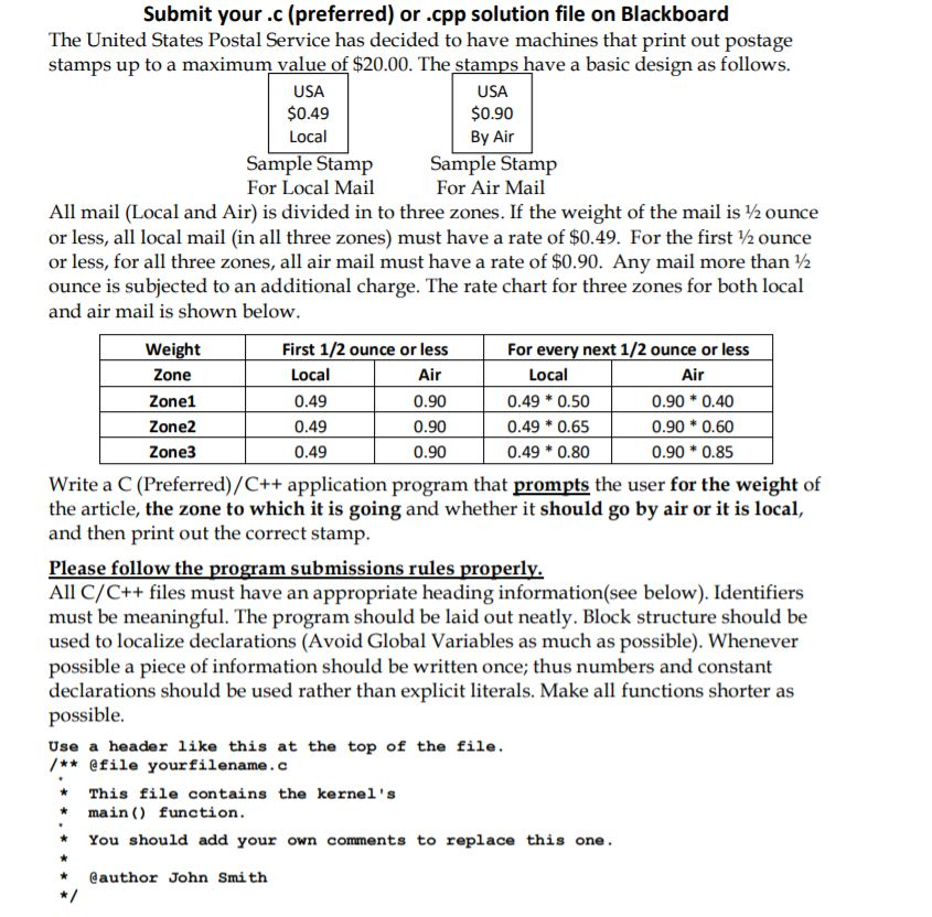 Solved Submit Your C Preferred Or Cpp Solution File On
