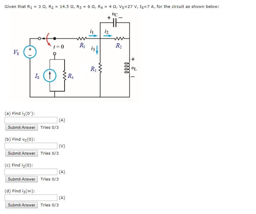Given that R1 = 3 ?, R2 = 14.5 ?, R3 = 6 ?, R4 = 4 ?, | Chegg.com