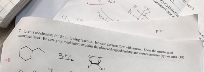 Solved Give a mechanism for the following reaction. Indicate | Chegg.com