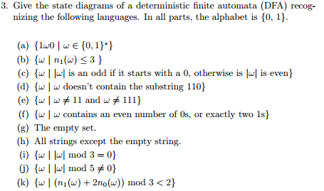 Solved Give the state diagrams of a deterministic finite | Chegg.com