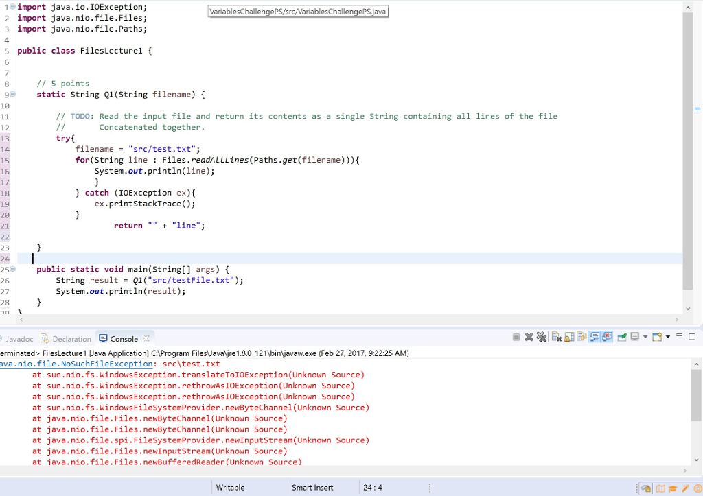 Solved Java reading files NEED HELP. I don't know how to | Chegg.com