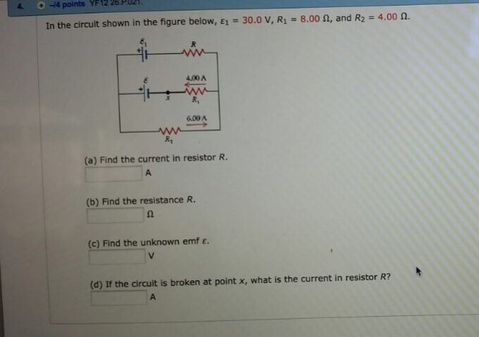 Solved In the circuit shown in the figure below, epsilon 1 = | Chegg.com