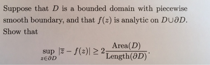 Solved Suppose that D is a bounded domain with piecewise | Chegg.com