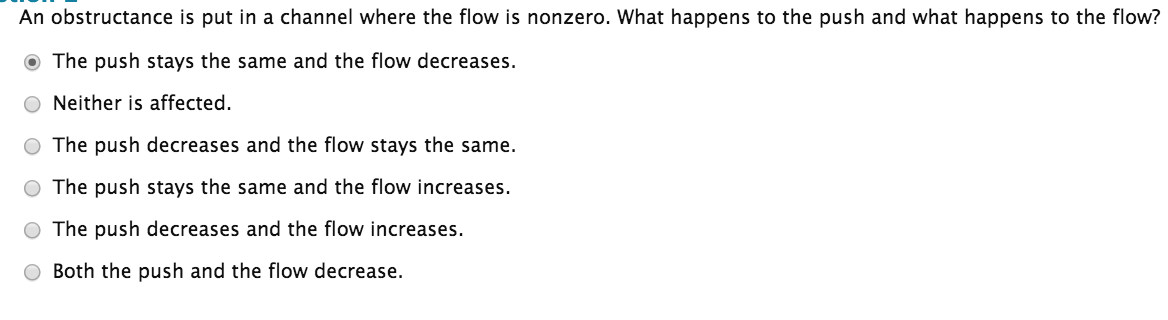 Solved An obstructance is put in a channel where the flow is | Chegg.com