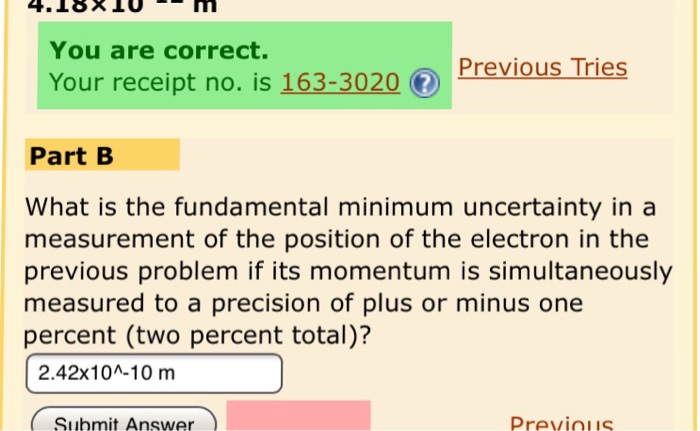 What is the fundamental minimum uncertainty in a | Chegg.com