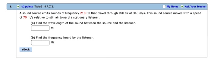 Solved A sound source emits sounds of frequency 210 Hz that | Chegg.com