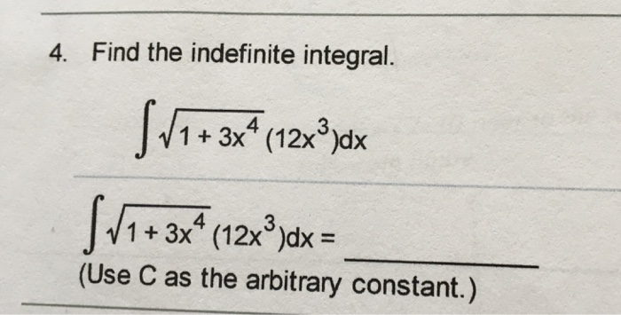 Solved Find the indefinite integral. integral squareroot 1 | Chegg.com