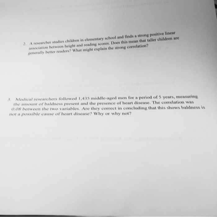 Solved A researcher studies children in elementary school | Chegg.com
