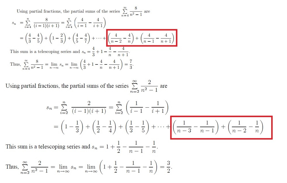 Solved Using partial fractions, the partial sums of the | Chegg.com