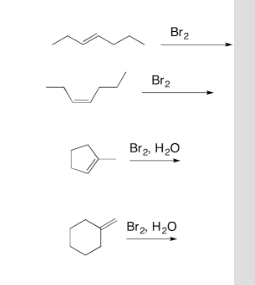 Solved Br2 Br2, H20 Br2 H20 | Chegg.com