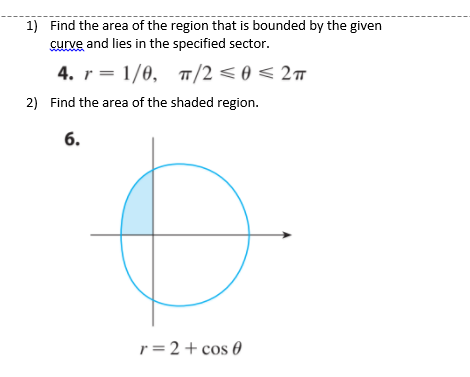 Solved 1) Find the area of the region that is bounded by the | Chegg.com