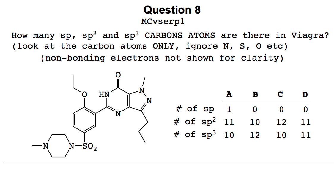 Solved How many sp, sp2 and sp3 CARBONS ATOMS are there in | Chegg.com