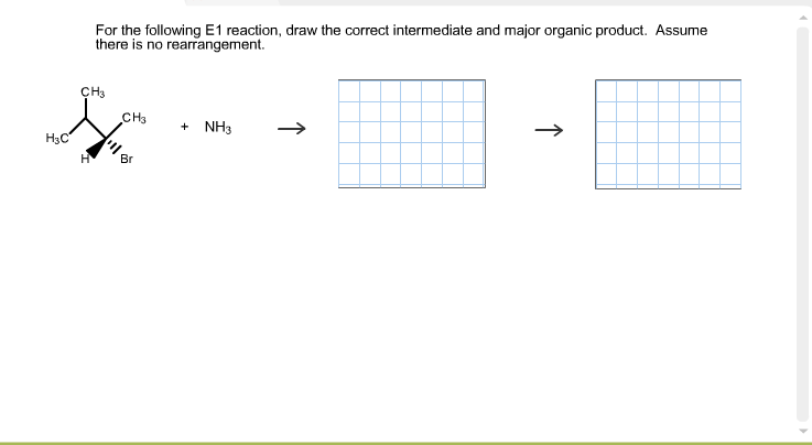 Solved For the following E1 reaction, draw the correct | Chegg.com