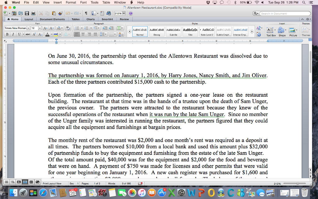Word File Edit View Insert Format Font Tools Table | Chegg.com