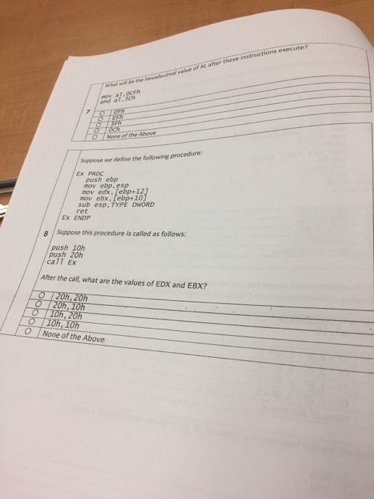 Solved and ECx contain three unsigned integers. of the three | Chegg.com