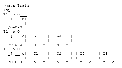 Solved For this Train class, I am not able to get the output | Chegg.com