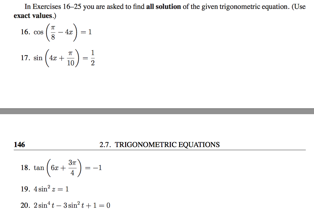 Solved In Exercises 16-25 you are asked to find all solution | Chegg.com