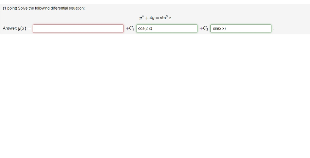 Solved Solve the following differential equation: y' + 4y = | Chegg.com