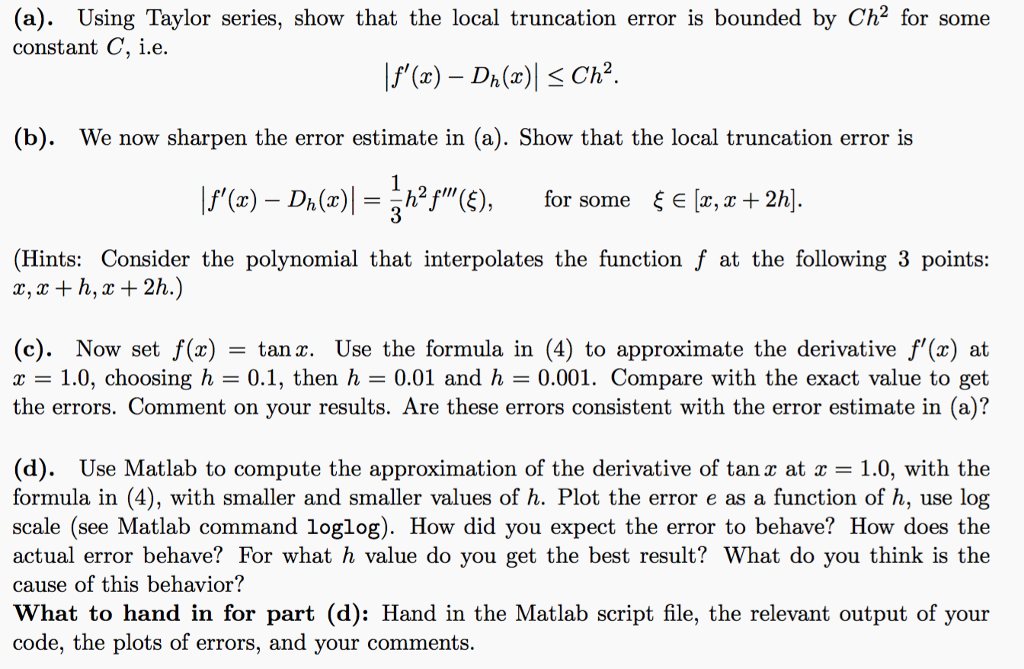 Solved Let the function f(x) be three times differentiable. | Chegg.com