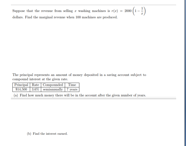Solved Suppose that the revenue from selling z washing | Chegg.com