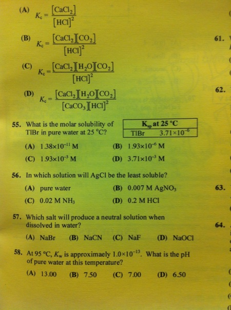Solved Kc = [CaCl2]/[HCl]2 Kc = [CaCl2][CO2]/[HCl]2 Kc = | Chegg.com