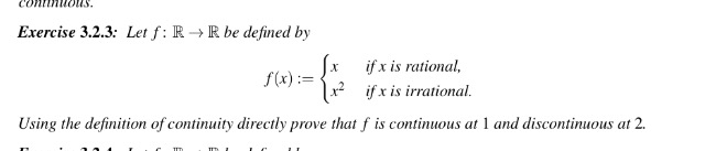 Solved Using the definition of continuity directly prove | Chegg.com